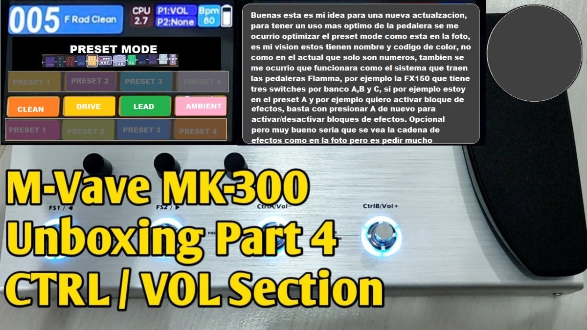 Comunidad M-VAVE MK-300 : Pedales y efectos página 45 | Guitarristas