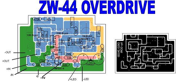 Hagamos el ZW44 en modo overdrive y distortion : Electrónica DIY ...
