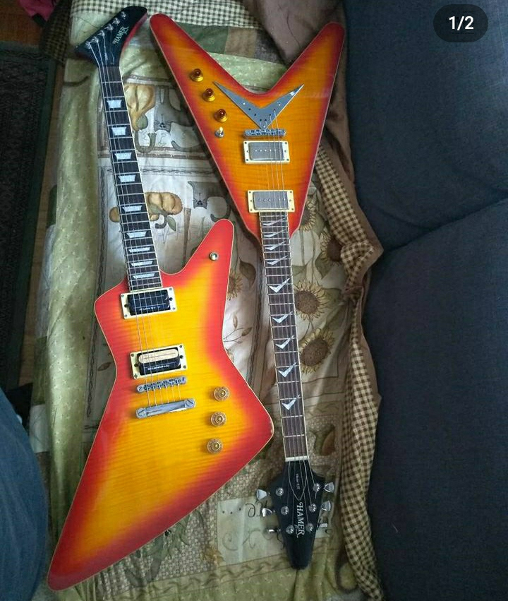 HAMER XT SERIES sunburst AT P90 : Guitarras eléctricas, acústicas ...