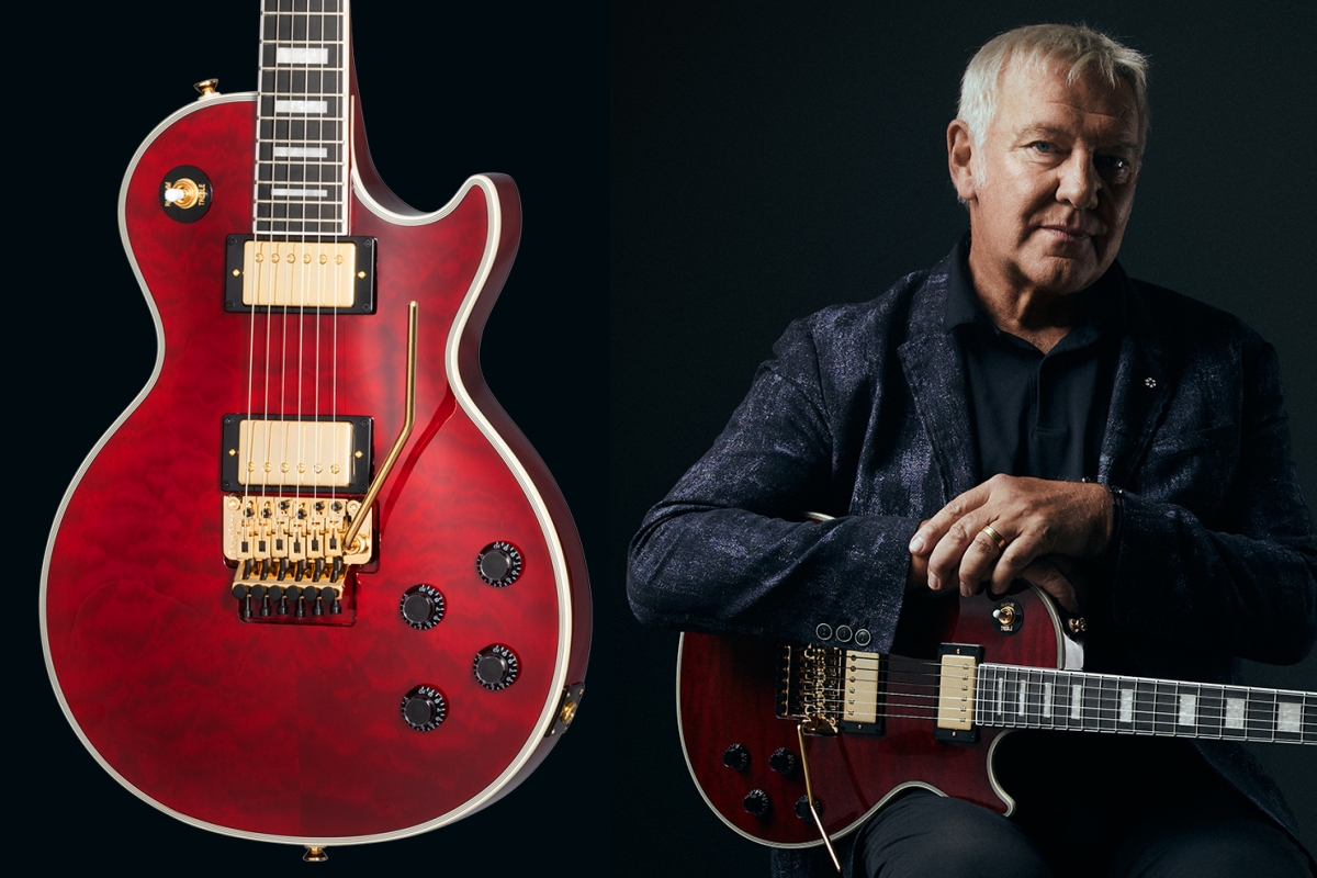 La Epiphone Alex Lifeson Les Paul Custom Axcess, ahora en acabado rojo ...