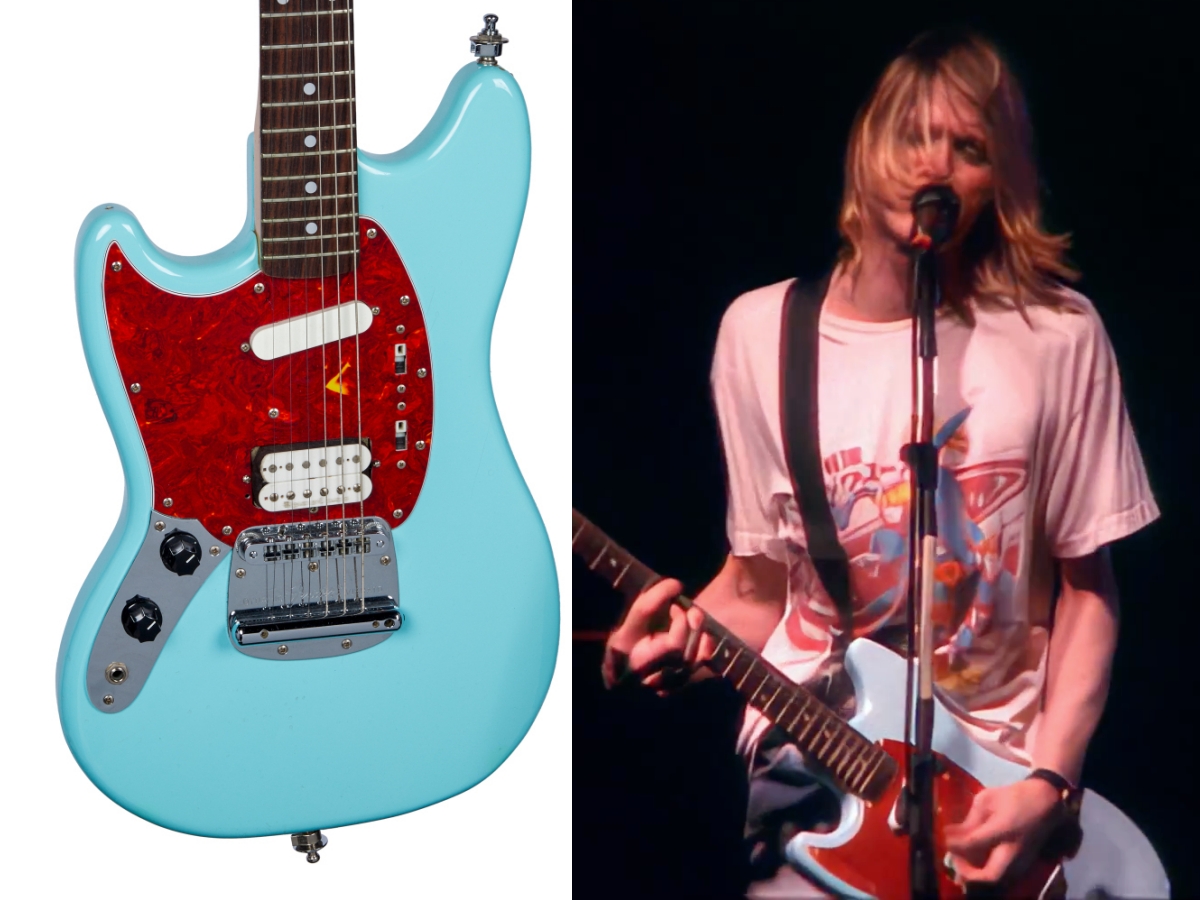 A subasta la Fender Mustang azul que Kurt Cobain tocó en el ultimo ...