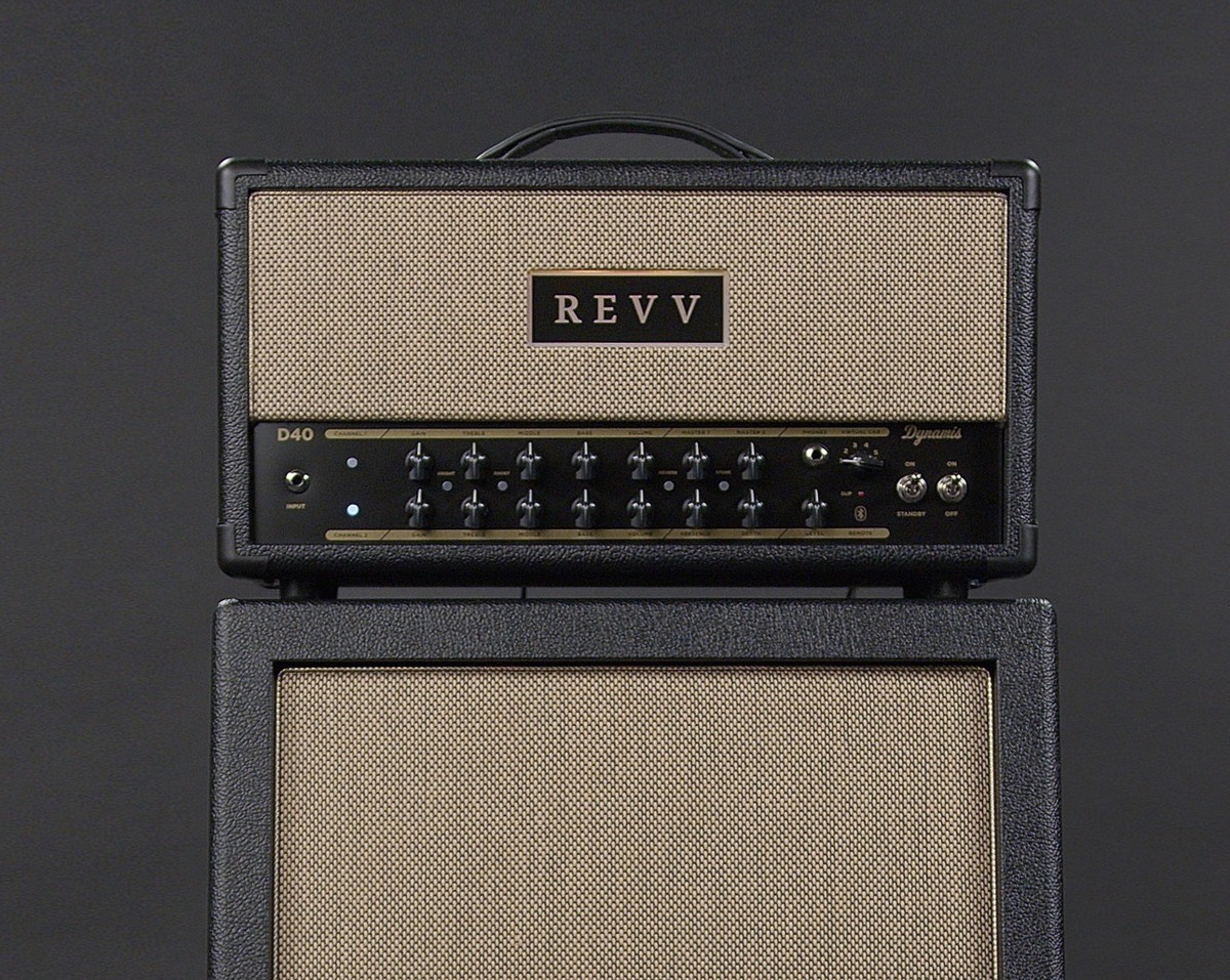 Revv Dynamis D40, cabezal a válvulas con Bluetooth, USB, MIDI, IRs, y ...