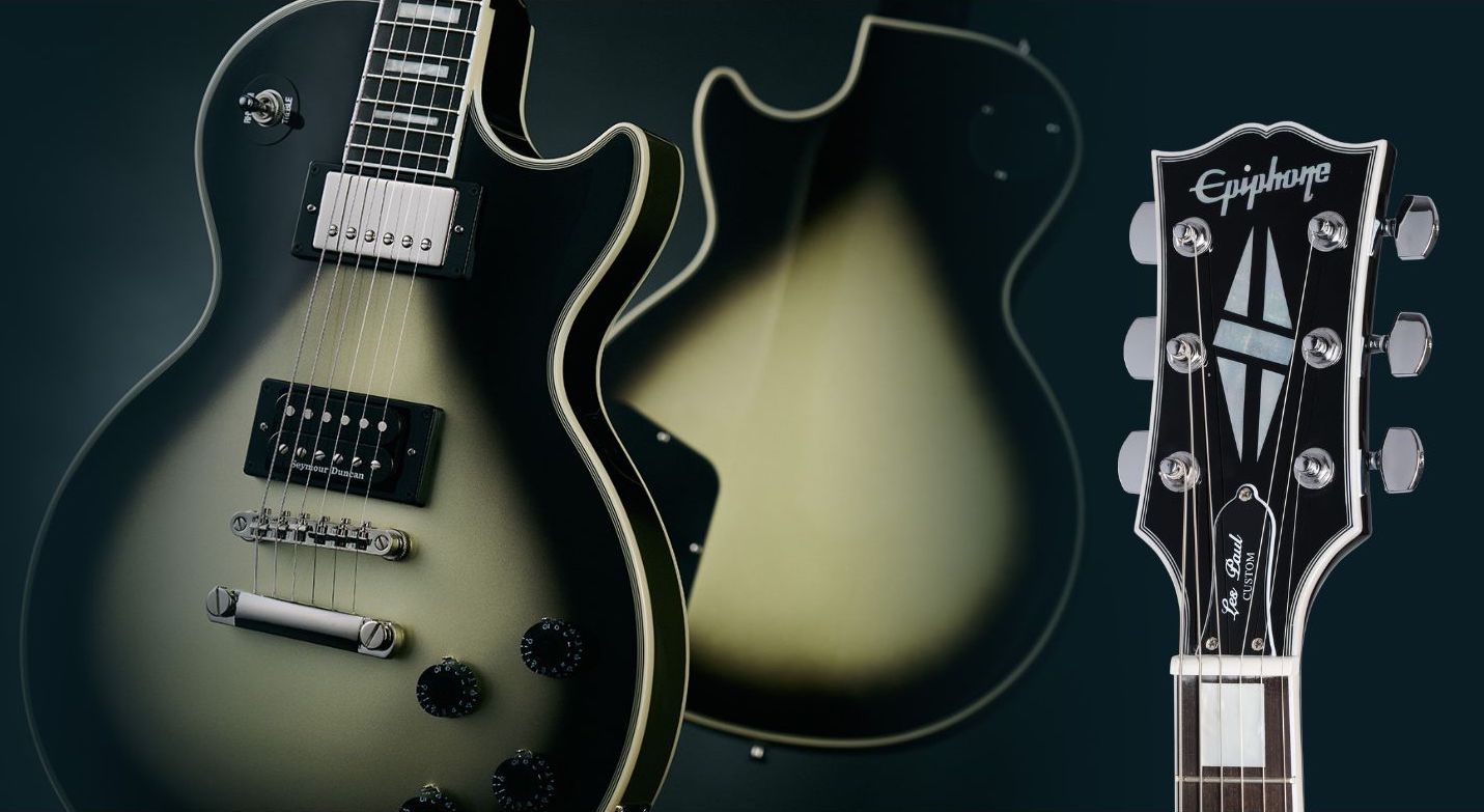 Epiphone Adam Jones 1979 Les Paul Custom, con pala Open Book y ...