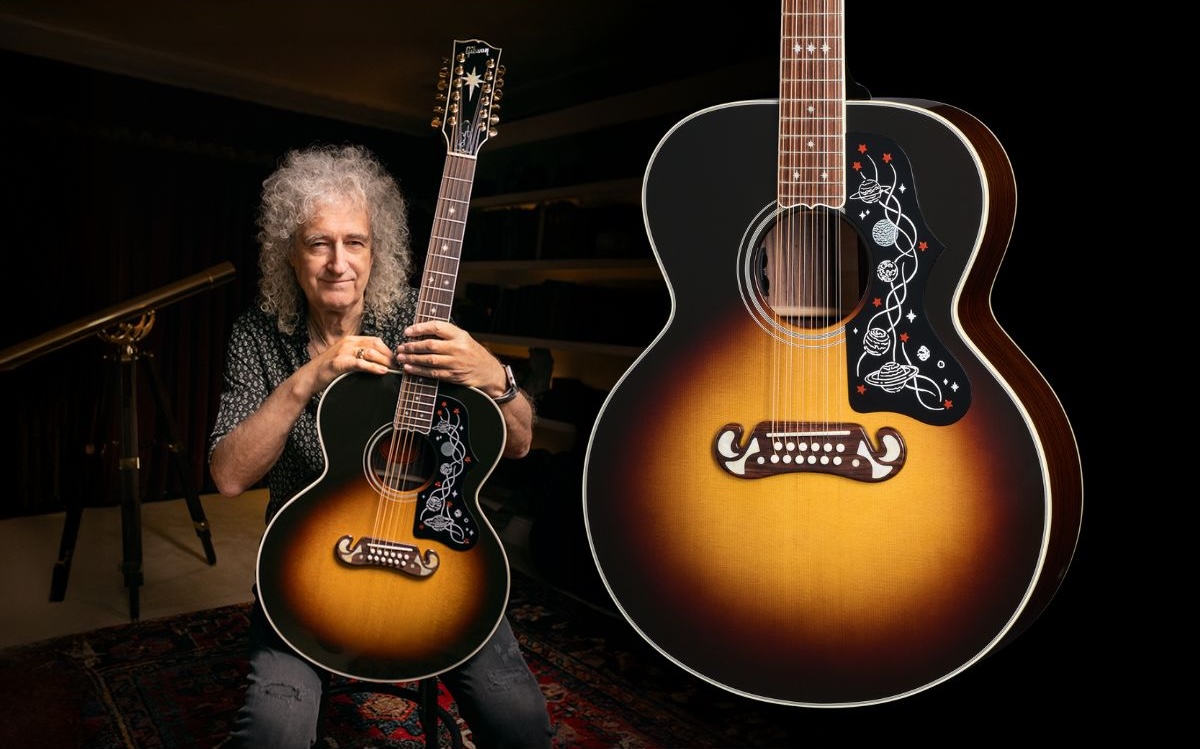 Gibson Brian May SJ-200 signature, una peculiar guitarra acústica de 12 ...