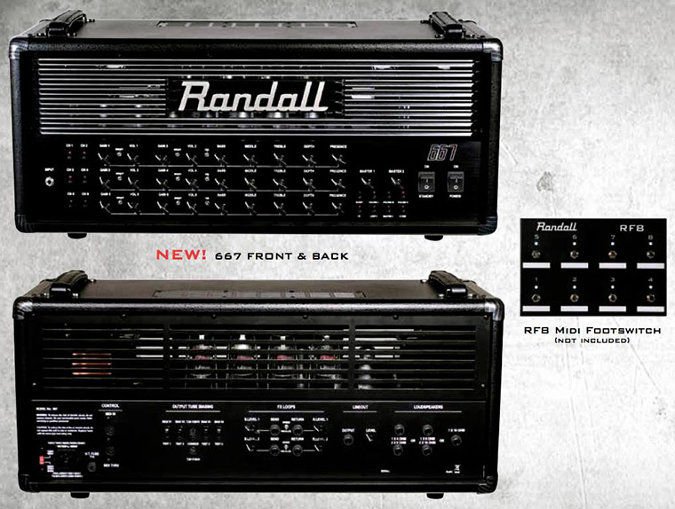 Randall 667, amplificador de válvulas de 120W y seis canales | Guitarristas