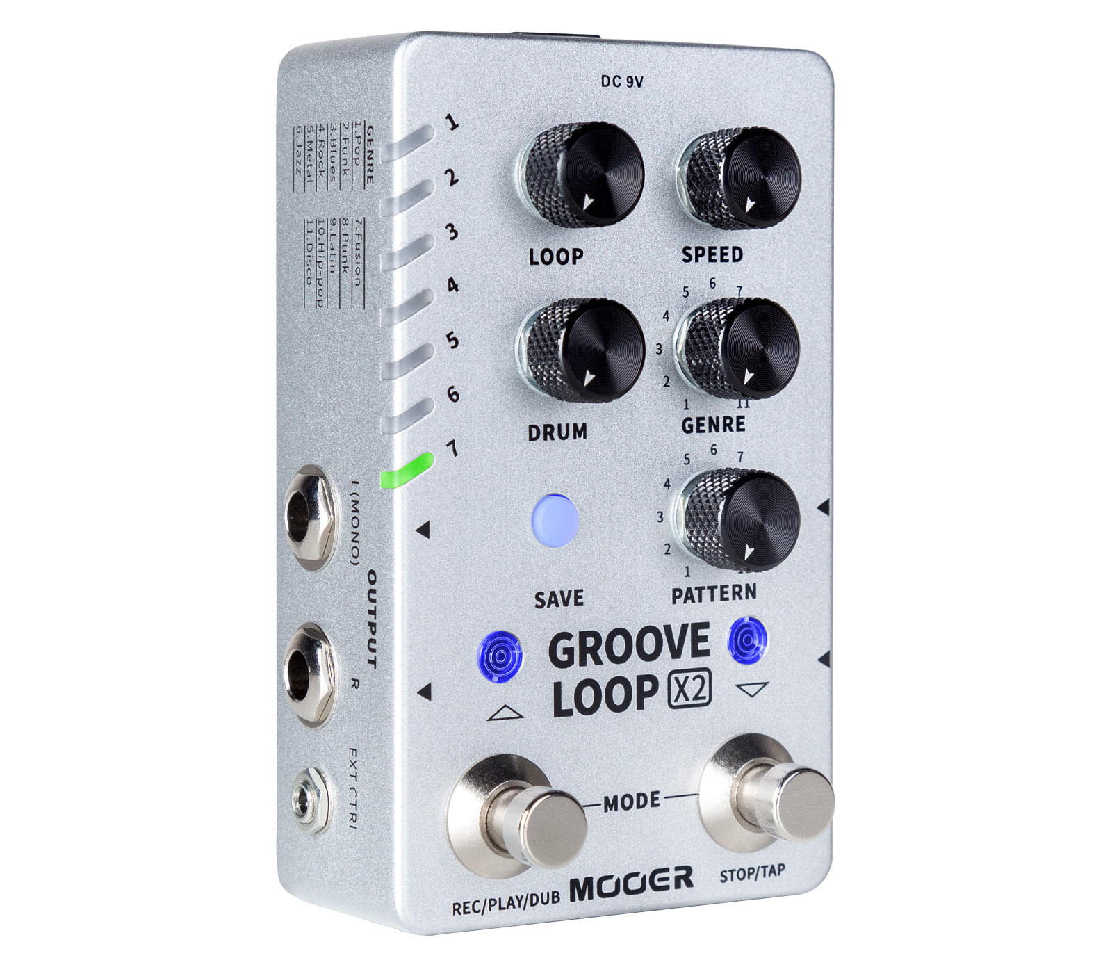 Mooer Groove Loop X2, versión estéreo y con presets de este looper con ...